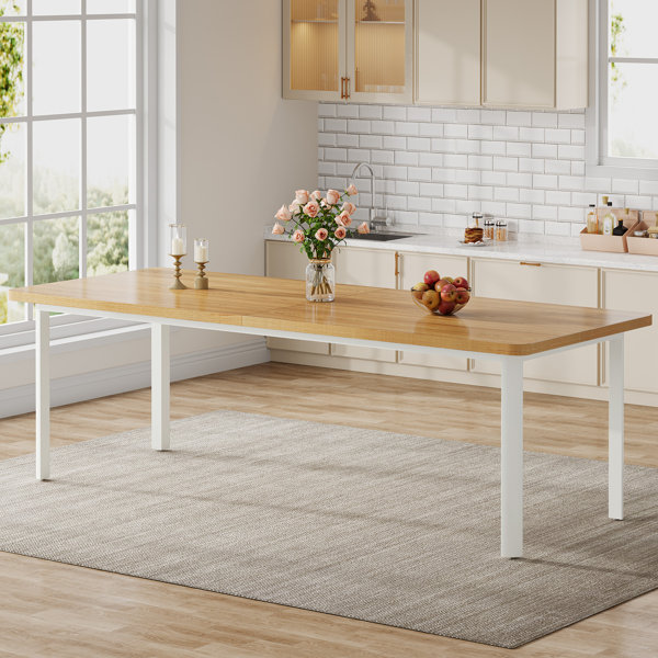 George Oliver 78.74-Inch Extra Long Dining Table for 6 to 8 | Wayfair